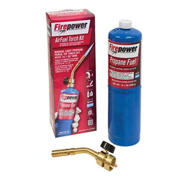 Firepower Standard Pencil Flame Propane Torch with Propane Tank, 10PK VCT-0387-0471 | Zoro